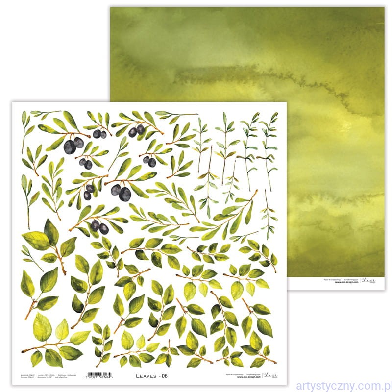 Leaves 06 - Liście listki do wycięcia 30x30cm - Lexi Design artystyczny ...